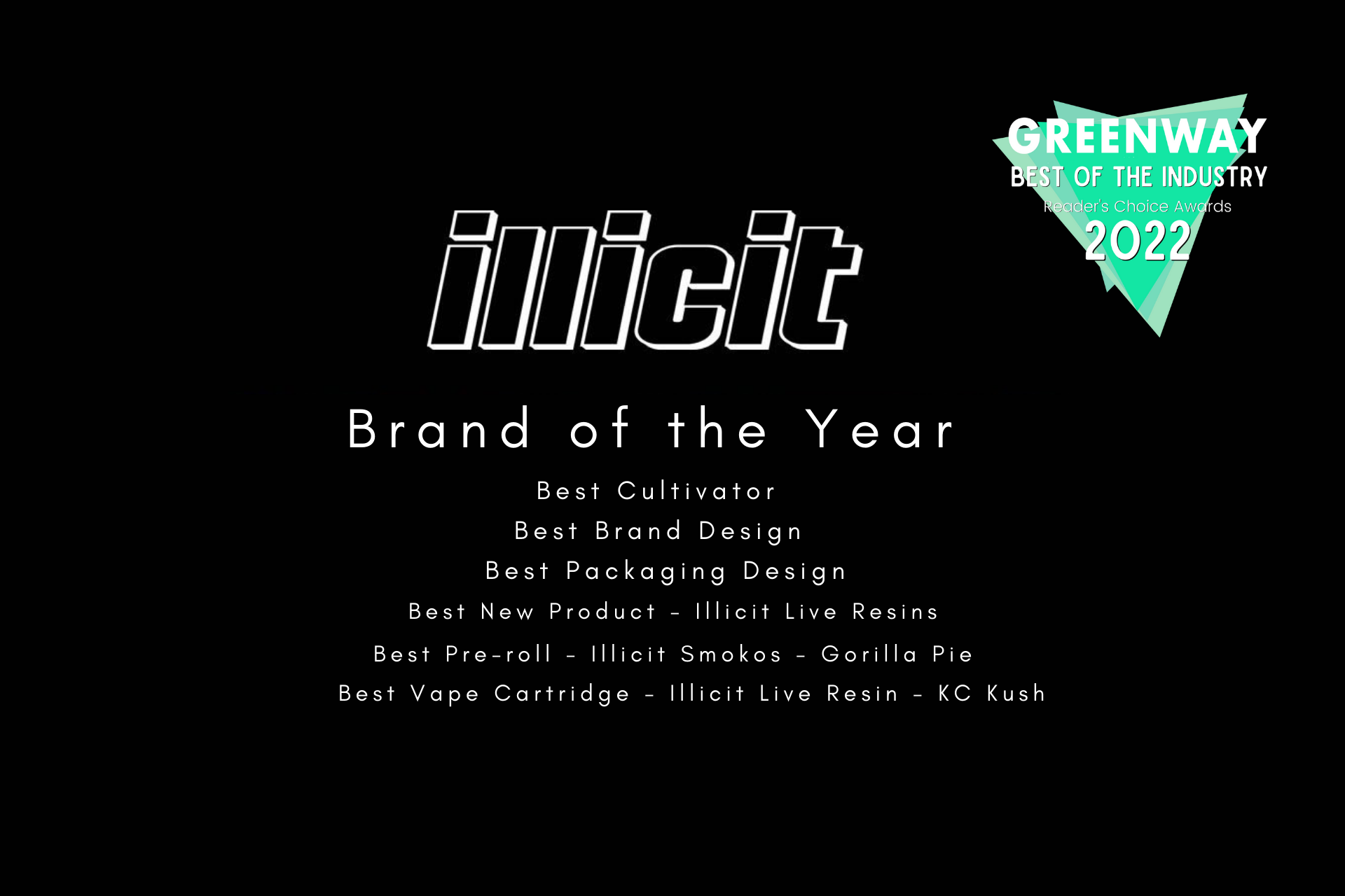 Greenway Best of the Industry: Illicit, Brand of the Year — Greenway ...