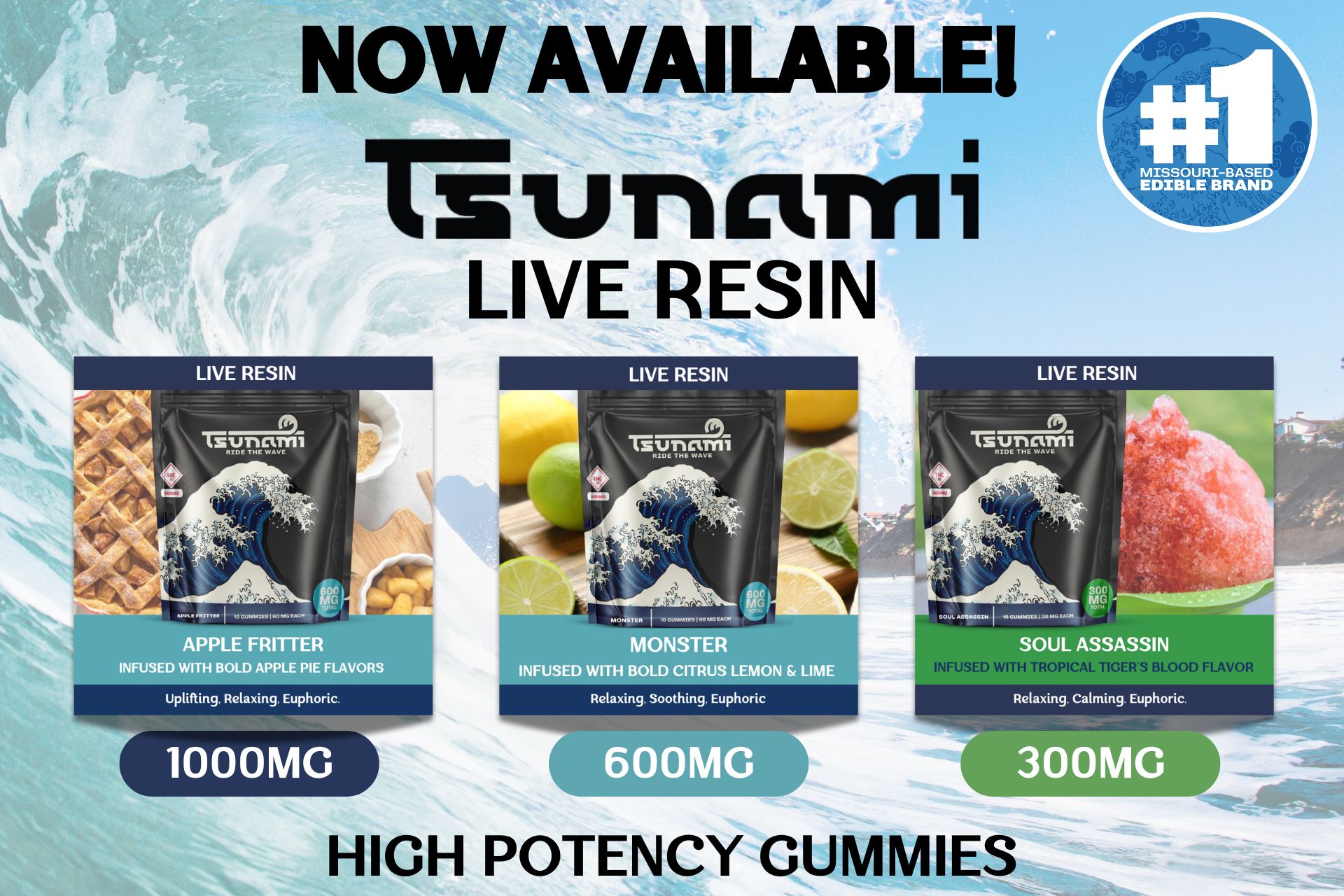 Live Resin High Potency Gummies from Tsunami are here to stay ...